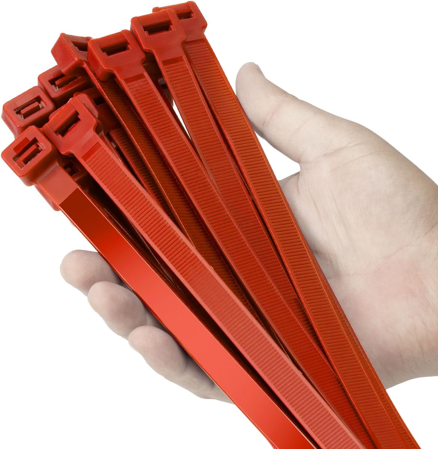 Amazon.com: Armpow 12 inch Red Zip Ties Heavy Duty 100 PCS, 250 LBS ...