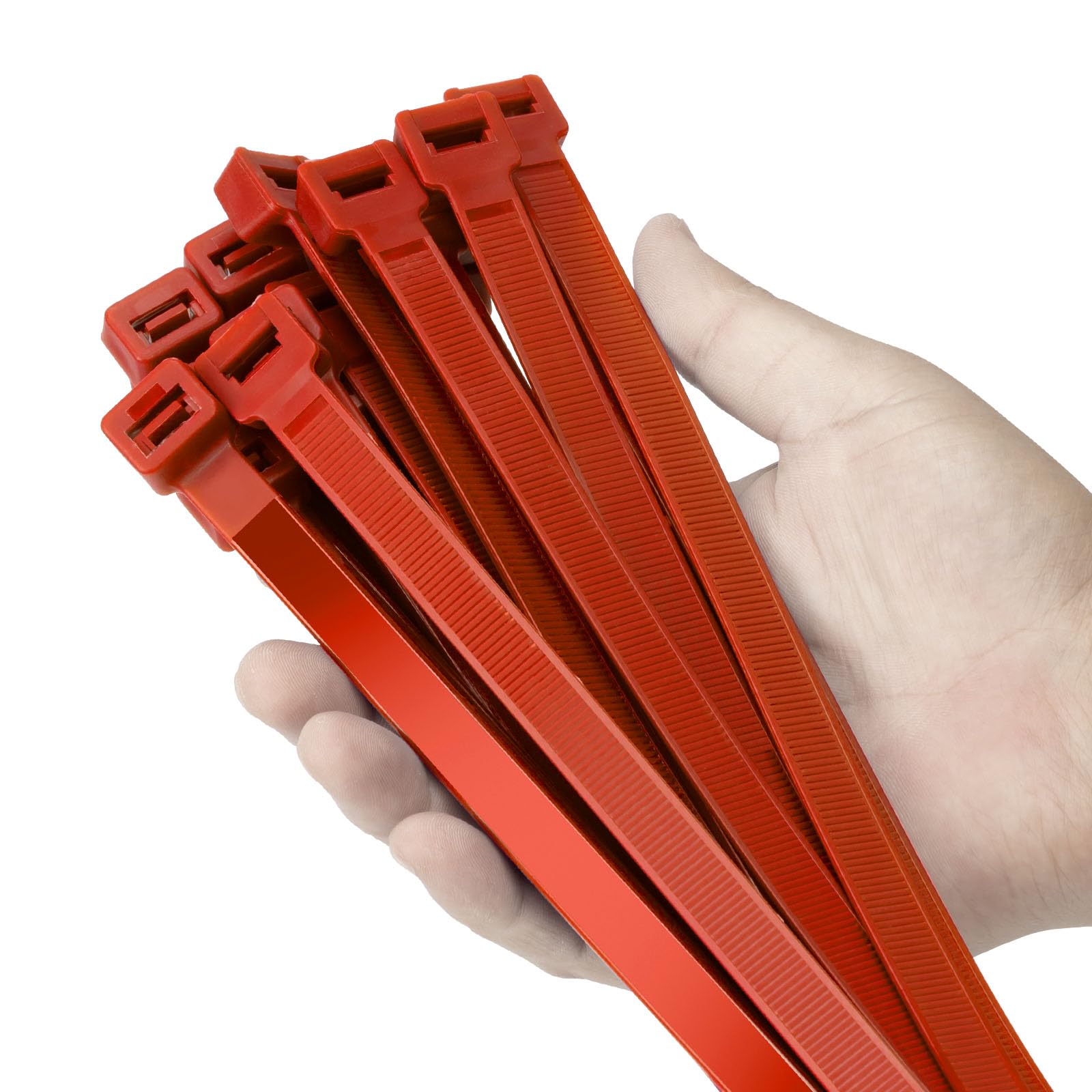 Amazon.com: Armpow 12 inch Red Zip Ties Heavy Duty 100 PCS, 250 LBS ...