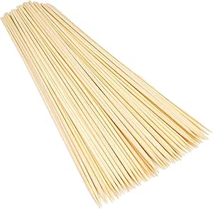 Amazon.com: 200pcs Bamboo Marshmallow Roasting Sticks, 40cm (15.74 ...