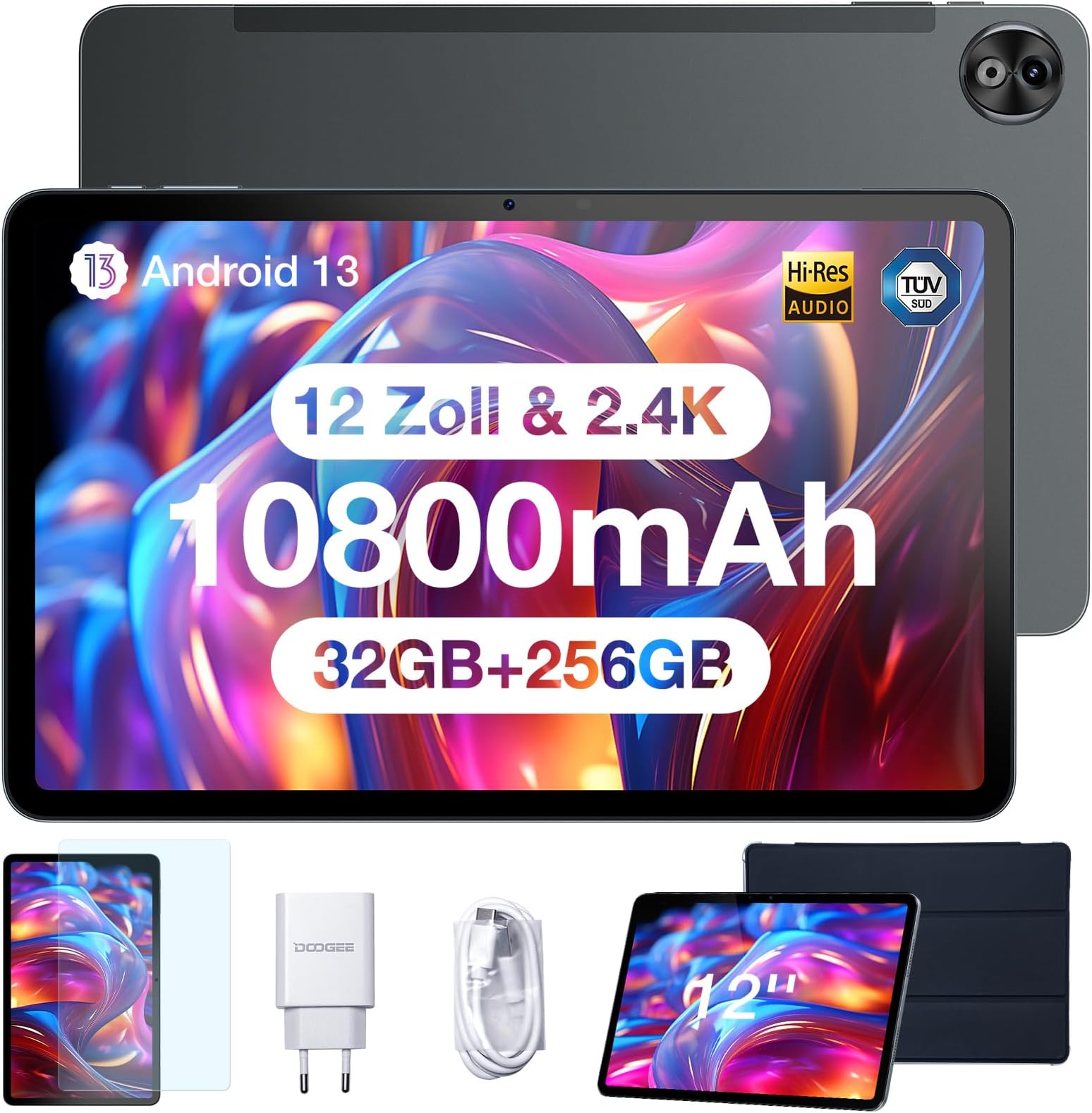 OUKITEL OT5 Tablet 12 Zoll - 36GB RAM 256GB ROM/2TB TF MTK G99 Octa ...