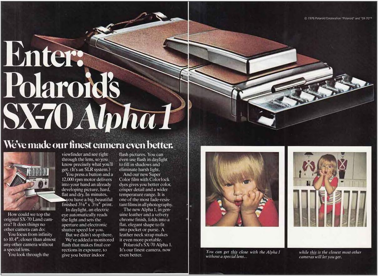 Amazon.com: RelicPaper 1976 Polaroid SX-70 Alpha 1: Even Better ...