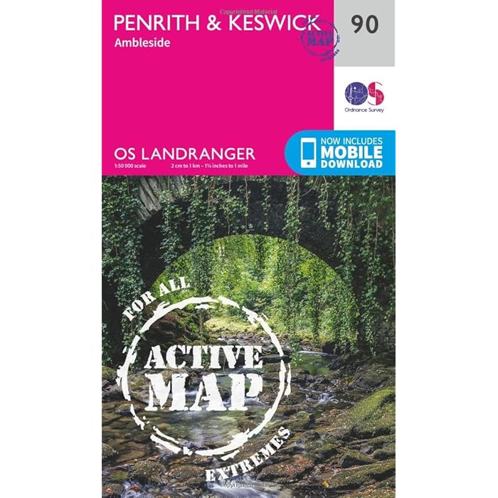 Buy Penrith & Keswick Map | Weatherproof | Ambleside | Ordnance Survey ...