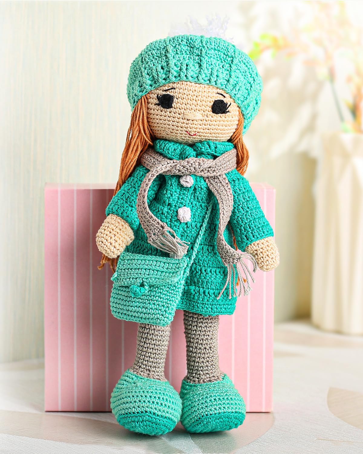 Bonfino Premium Miss Gloria Crochet Doll for Girls & Boys, Soft Toy ...