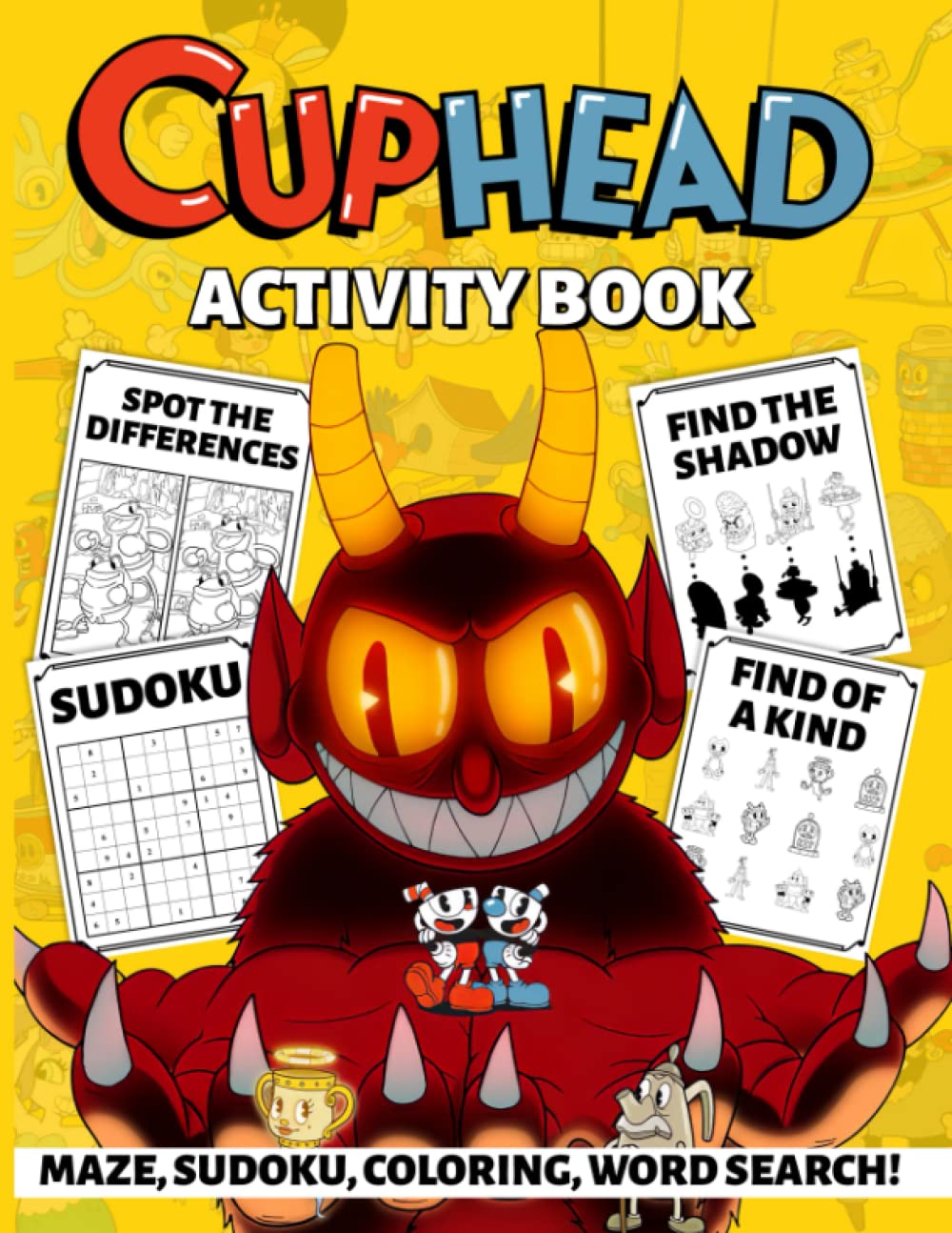 Buy Cuphead Activity Book: The Unofficial Collection Spot Differences ...