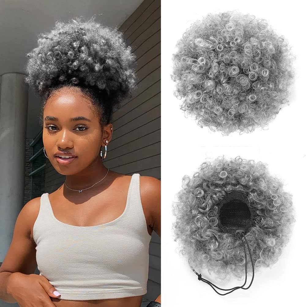 Amazon.com : YEAME Afro Puff Drawstring Ponytail for Black Women ...