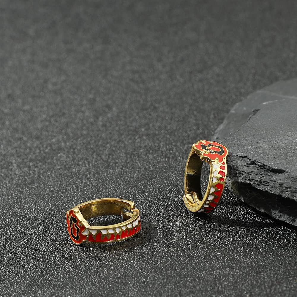 Buy ZHUOXING Demon Slayer Ring - Tanjirou Cosplay Anime Adjustable Open ...