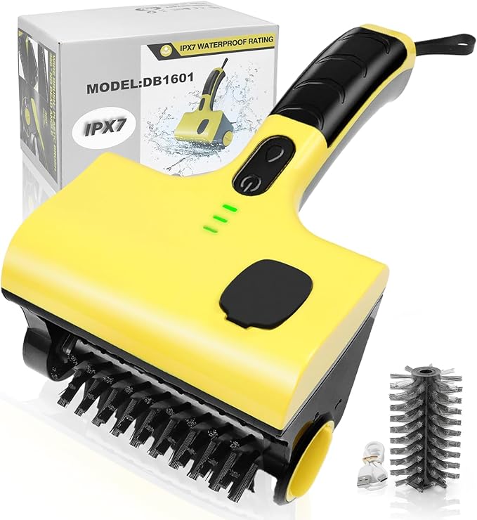 Amazon.com : Power Grill Cleaner with Dual Brushes & Water Spray ...