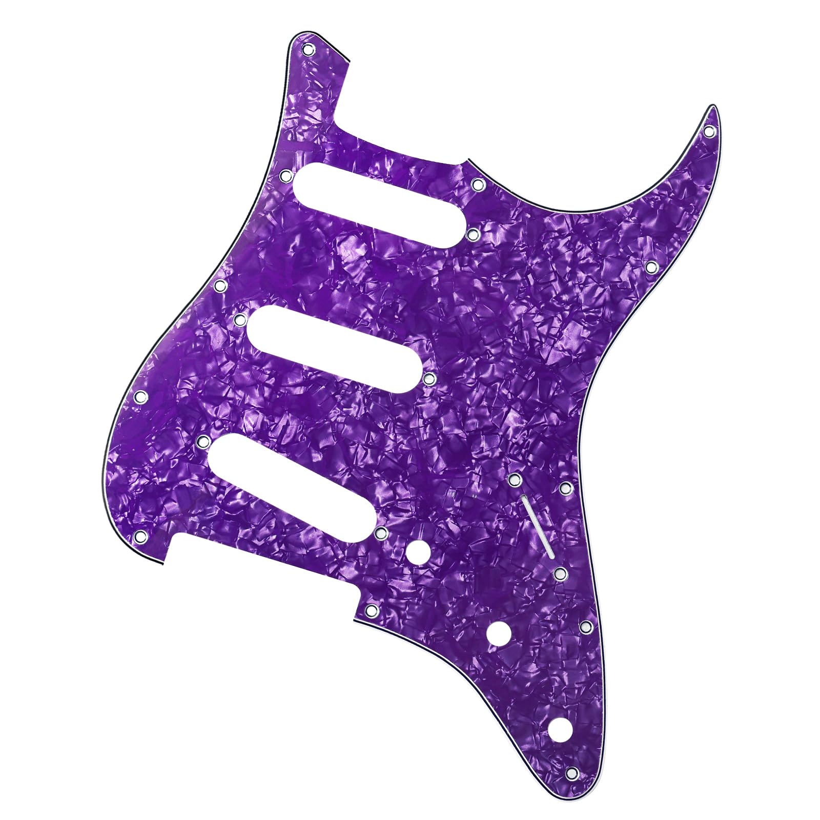 Banworks 4 Ply Strat SSS Pickguard 11-Hole Electric Guitar Pickguard ...