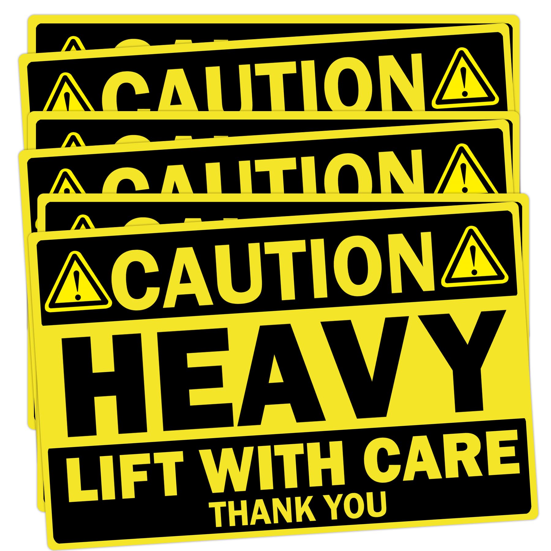 Amazon.com : 4x6inch Larger Caution Heavy Shipping Stickers 100pcs ...