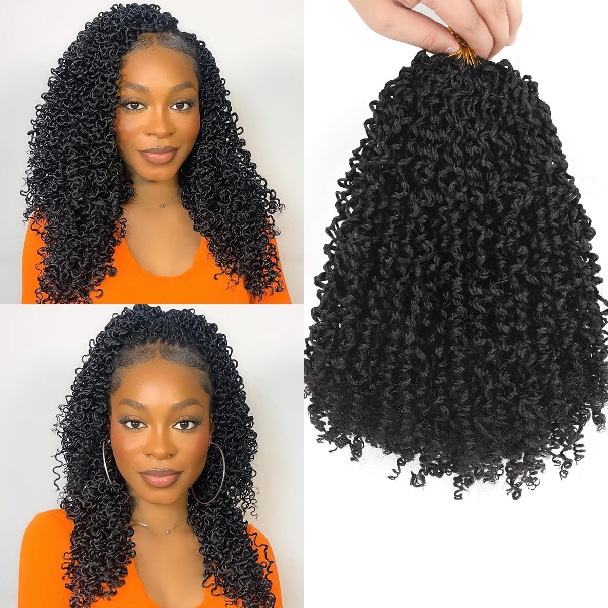 Amazon.com : Unionbeauty Pre-looped Yanky Twist Crochet Hair 8Inch 2 ...
