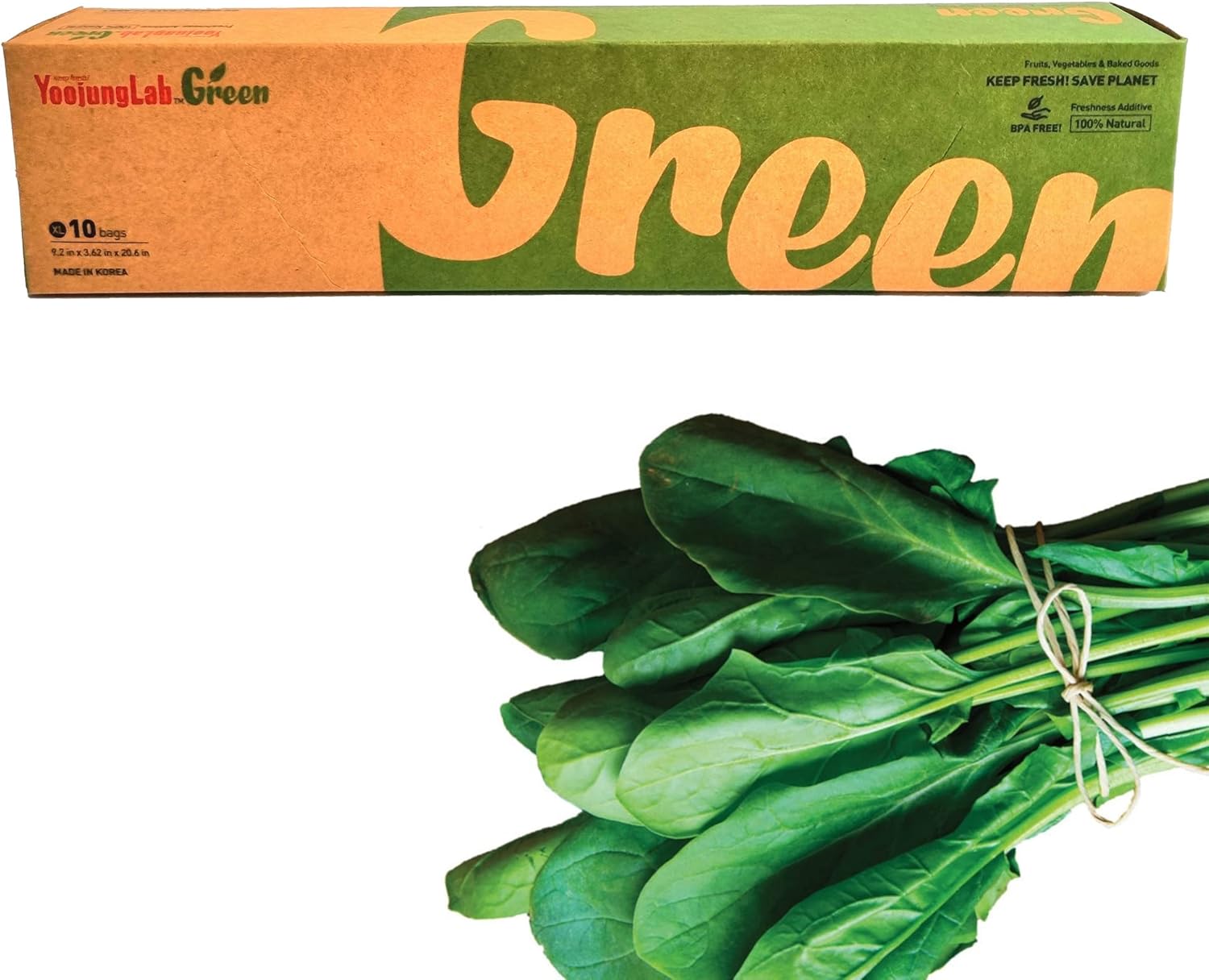Amazon.com: YoojungLab Green, Reusable Food Storage Bag, 16.44" 20.6 ...