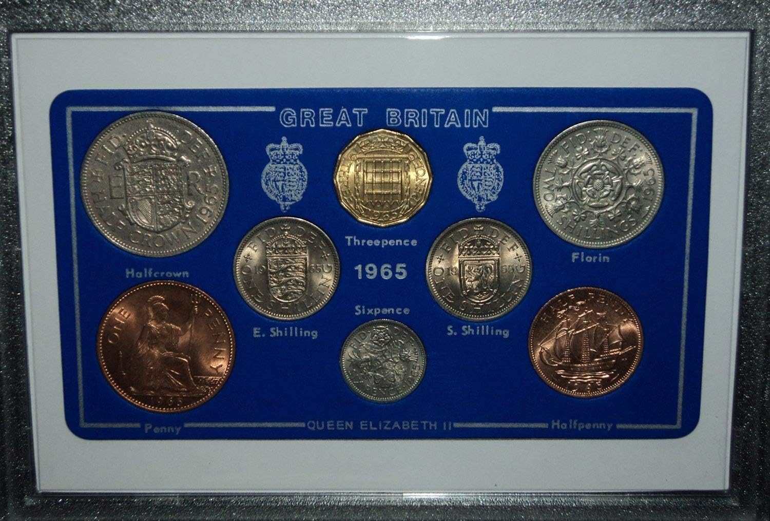 historicgiftsets 1965 British Coin Gift Set (Retro 61st Birthday Year ...
