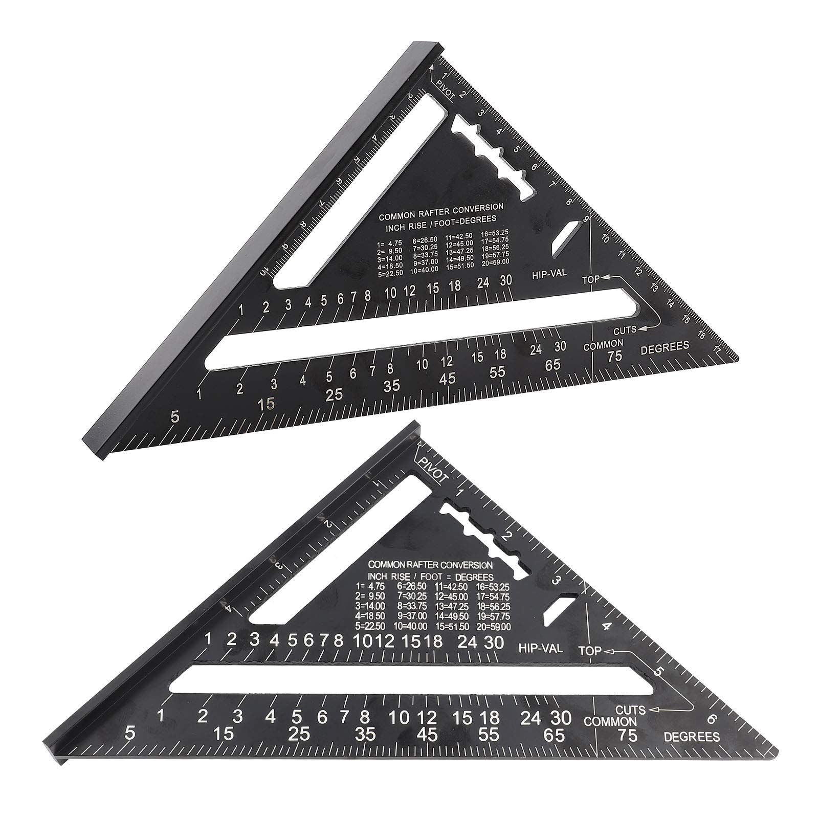 Triangular Measuring Ruler,Metric Aluminum Alloy Speed Square Roofing ...