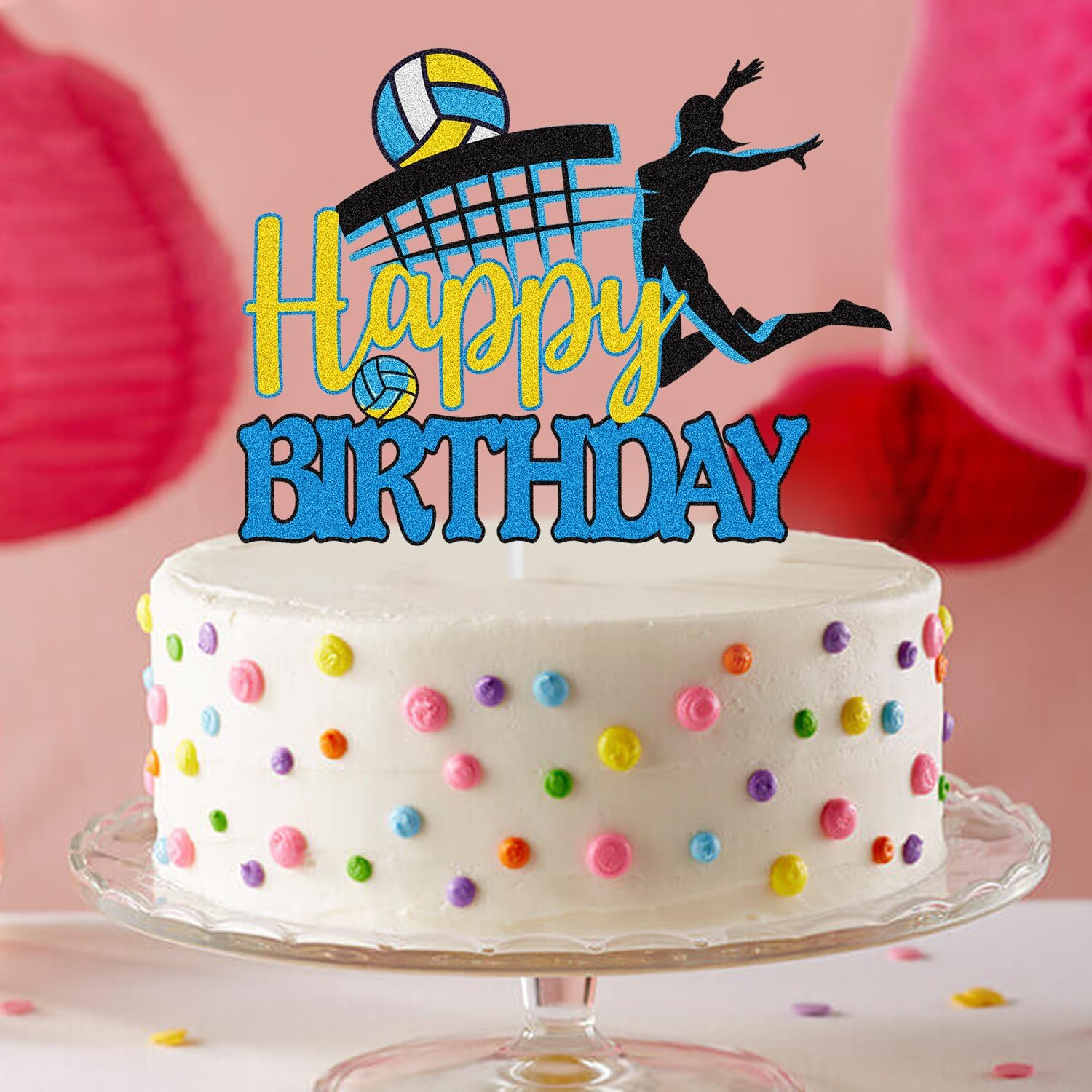 Volleyball Happy Birthday Cake Topper - Sports Australia | Ubuy