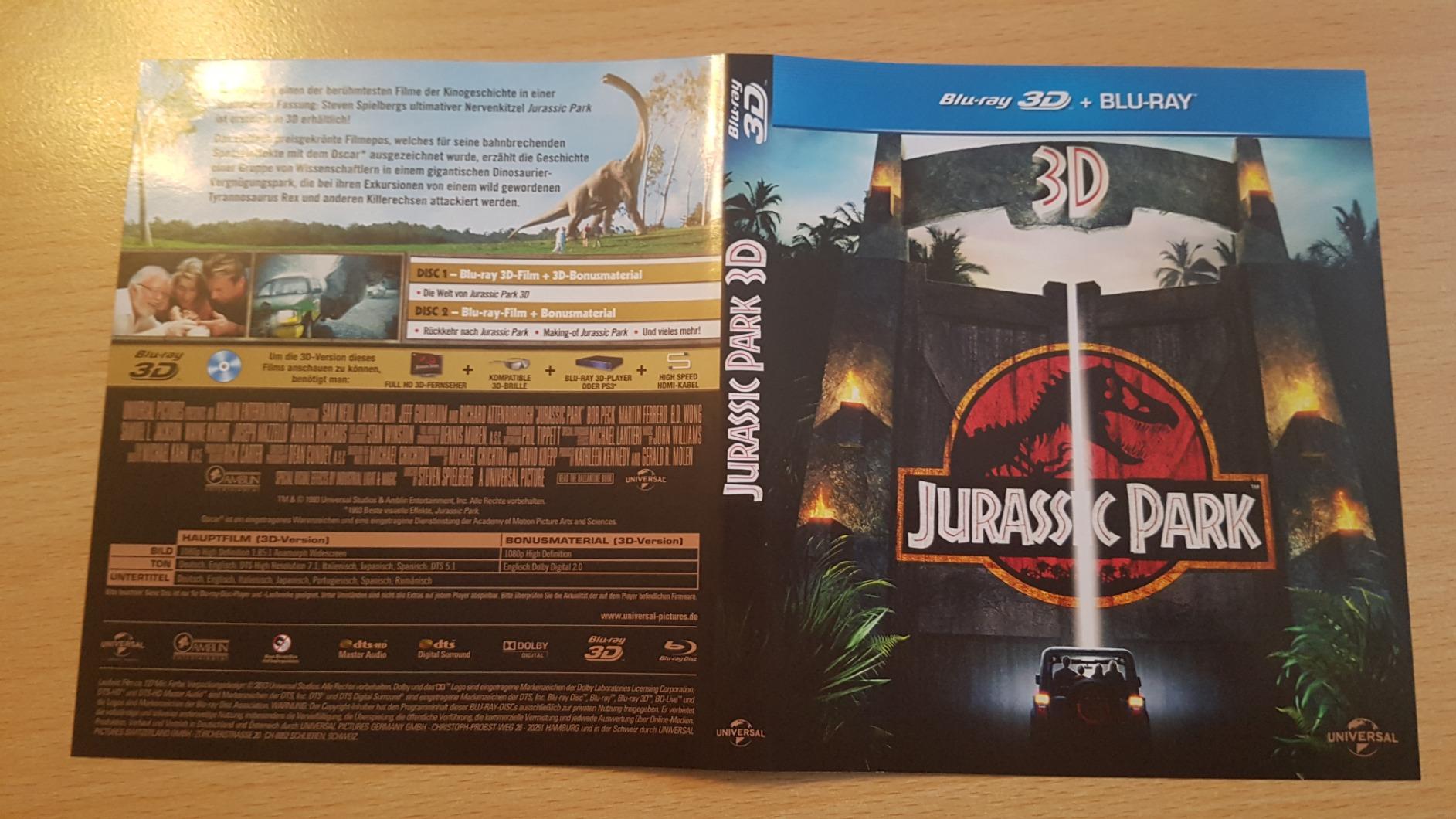 Jurassic Park (+ Blu-ray) [Blu-ray 3D]: Amazon.de: Neill, Sam, Dern ...