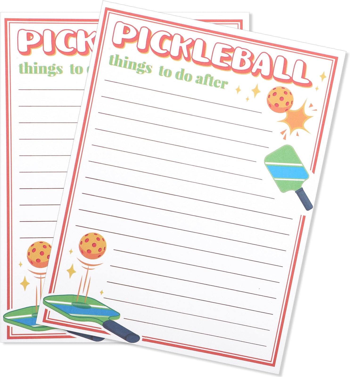 Amazon.com : To Do After Pickleball Notepad - 5x7", 50 Sheets of No ...