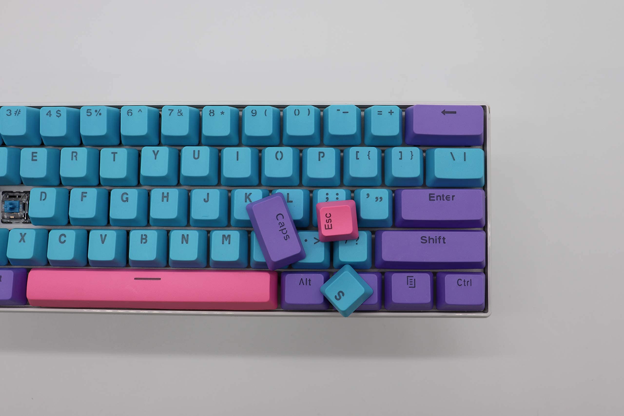 HYSSP Custom Keycaps - Cute Keycaps 60 Percent, Suitable for GK61//RK61 ...