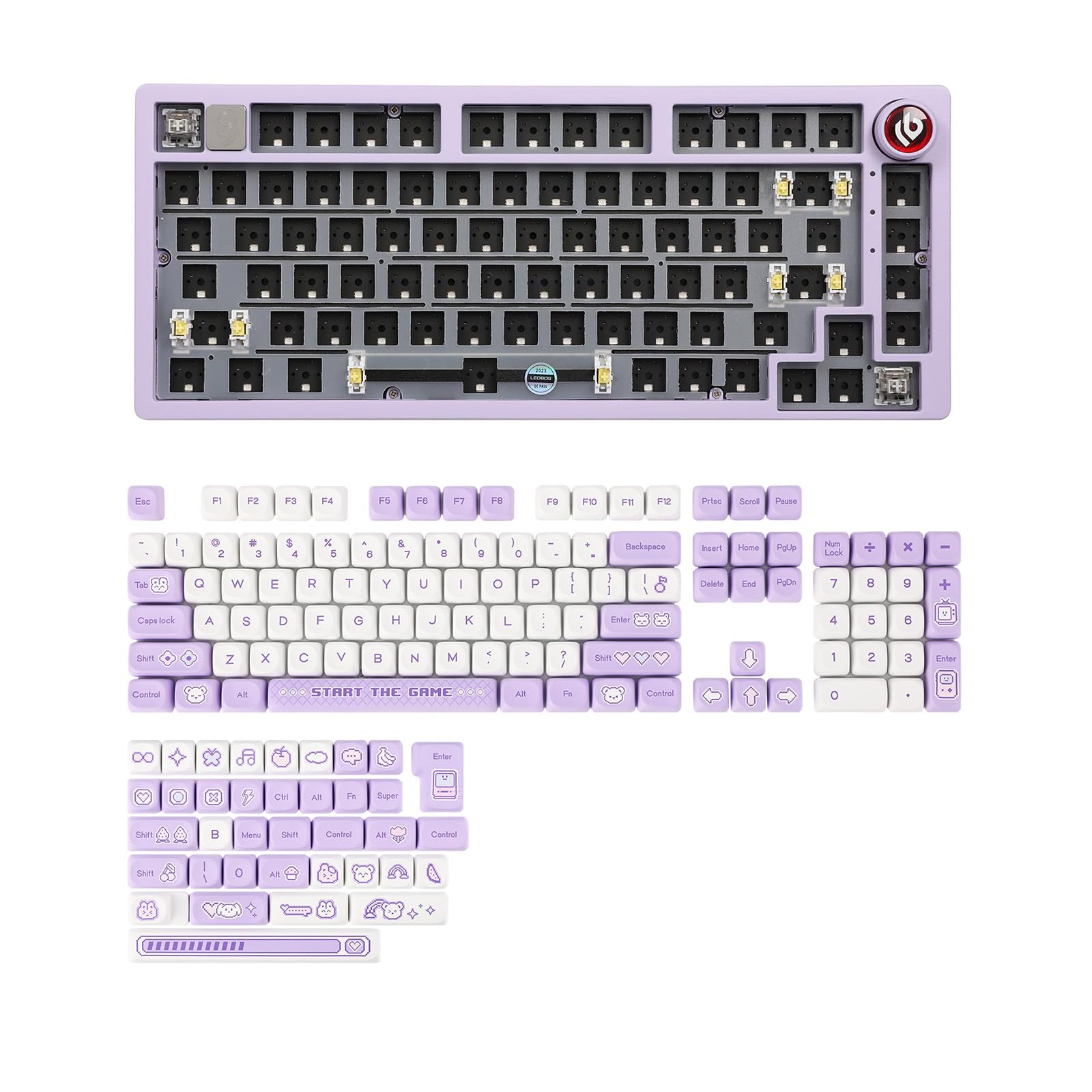 Amazon.com: EPOMAKER x LEOBOG Hi75 Aluminum Alloy Wired Gaming Keyboard ...