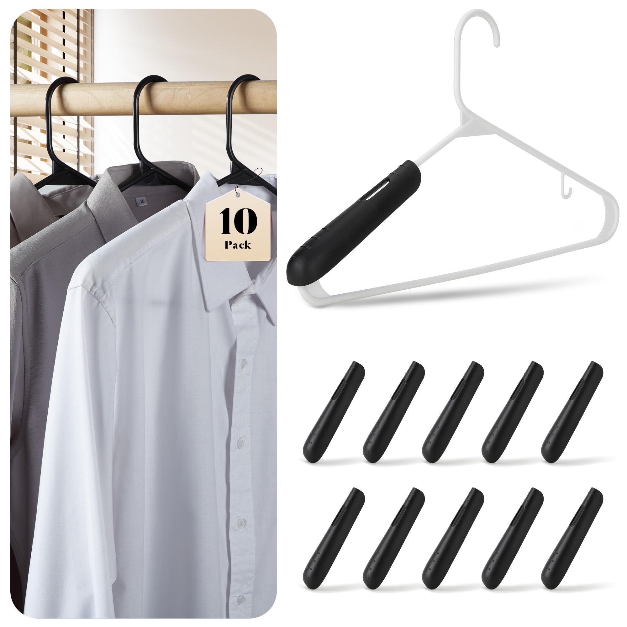 Amazon.com: HOUSE DAY Plastic Hangers Shoulder Expanders, Anti ...