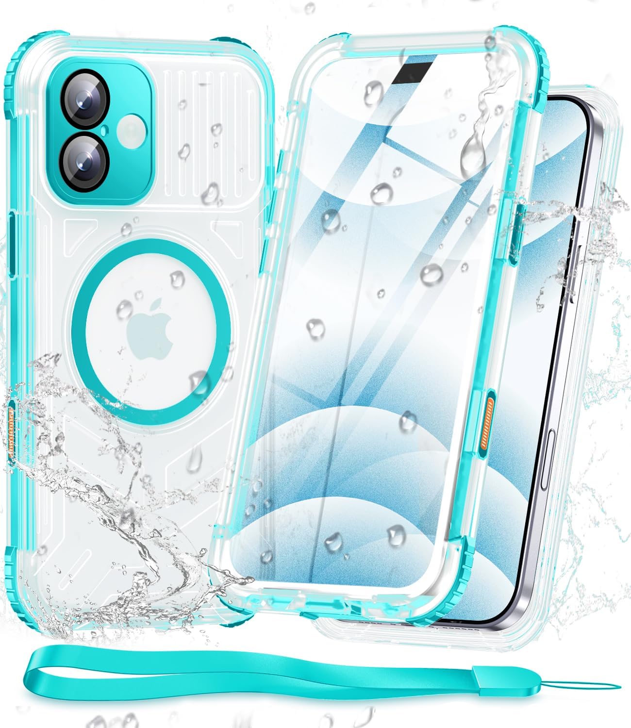 Amazon.com: WIFORT for iPhone 16 Plus Waterproof Case, [IP68 Underwater ...