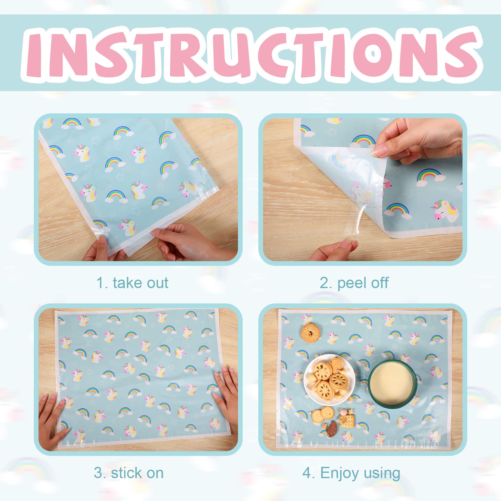 Snapklik.com : Disposable Stick On Placemats For Baby And Kids ...