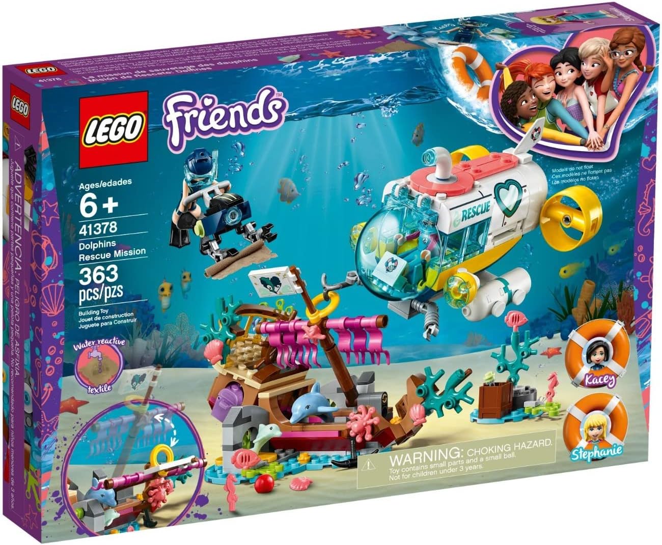LEGO Friends Dolphins Rescue Mission 41378 Building Set : Amazon.com.au ...