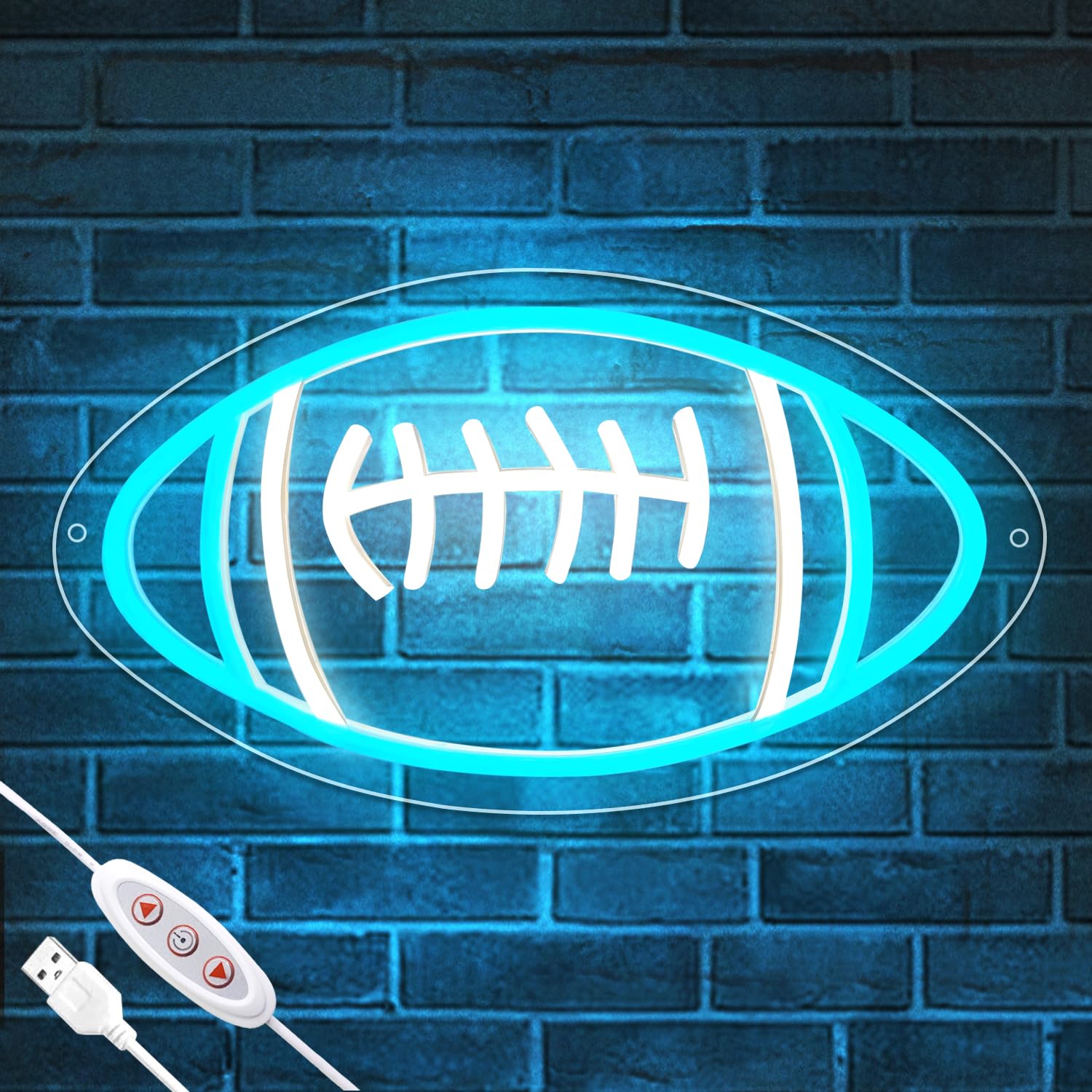 Snapklik.com : Vimeepro Rugby Neon Sign Dimmable LED Neon Signs For ...