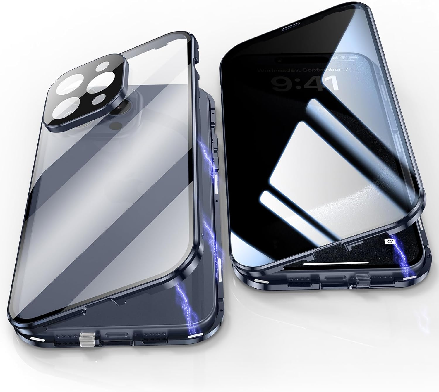 Amazon.com: Jonwelsy Anti Peeping Case for iPhone 15 Pro Max (6.7 ...