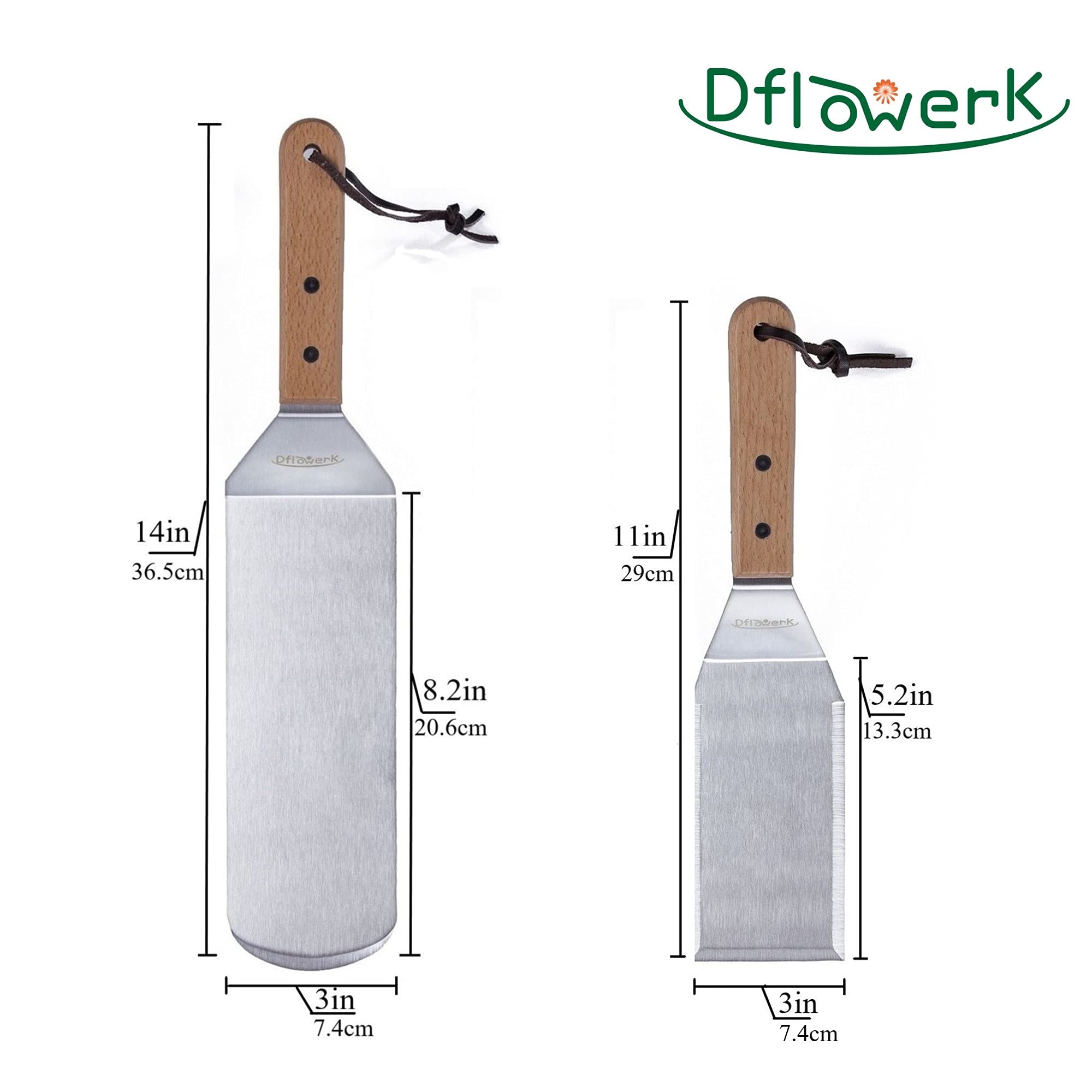 Snapklik.com : Professional Metal Spatula Set Stainless Steel Spatulas ...