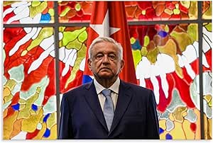 Amazon.com: SAEYZ Andres Manuel Lopez Obrador Poster Portrait AMLO Art ...