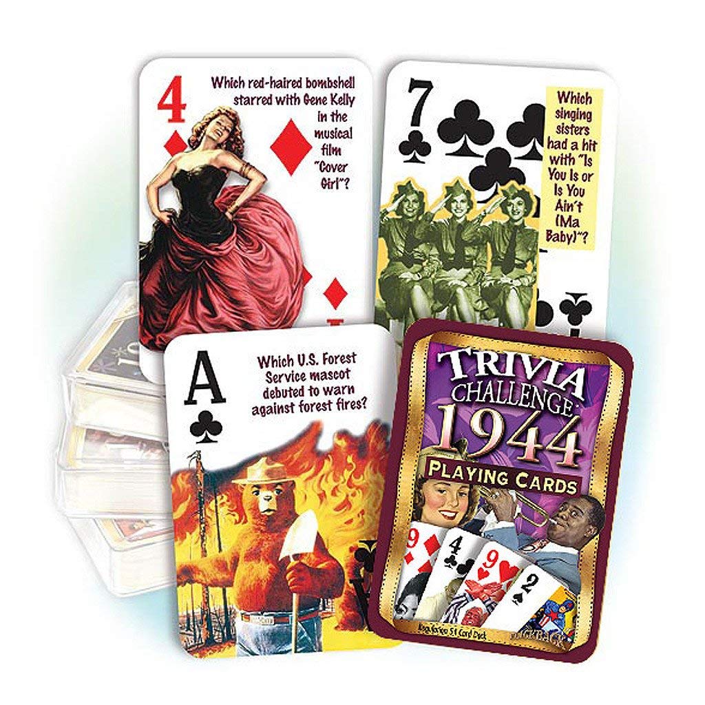 Snapklik.com : 1944 Trivia Playing Cards Birthday/Anniversary Cards