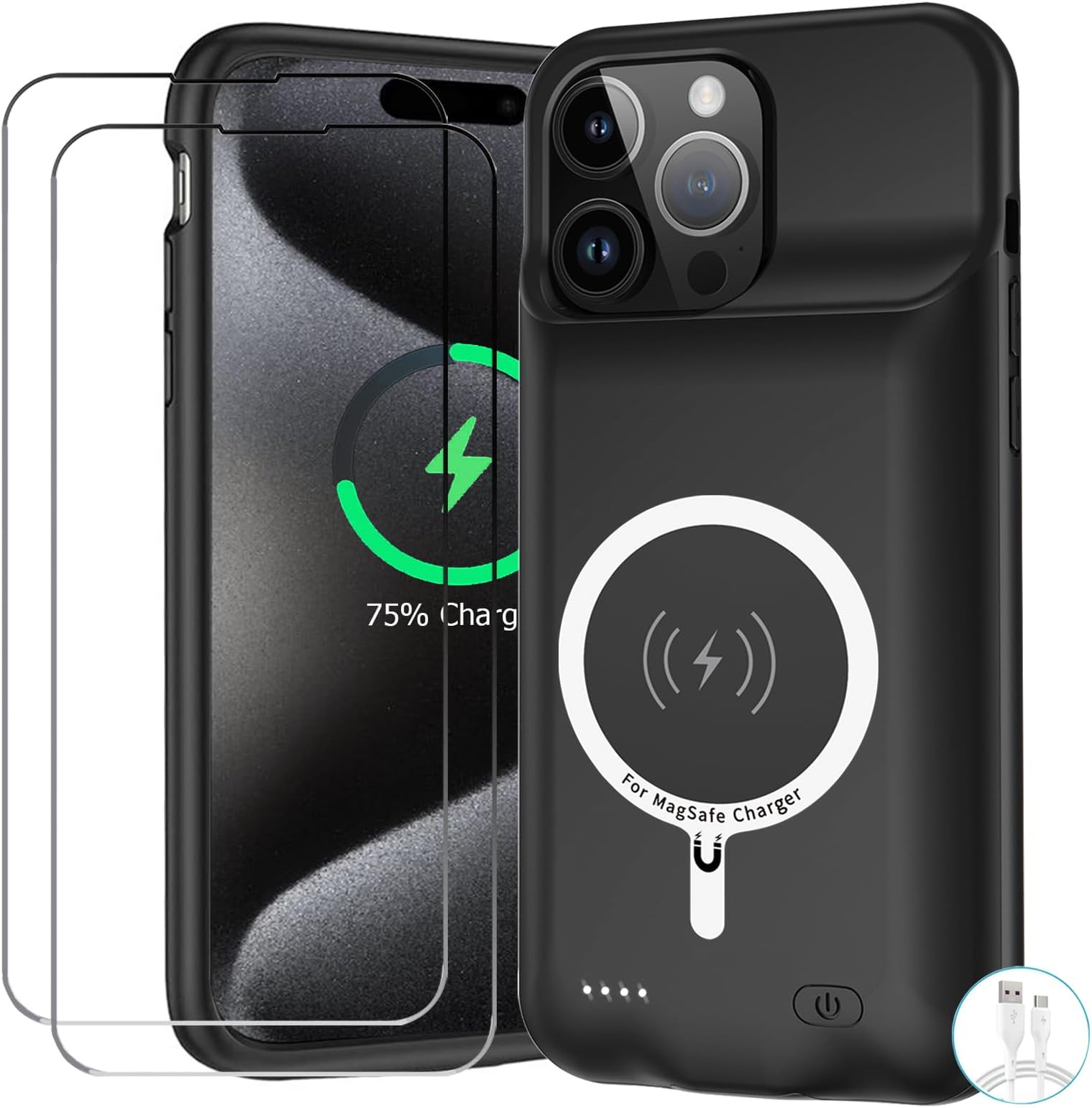 Amazon.com: Battery Case for iPhone 16 Pro , Upgraded 10000mAh ...