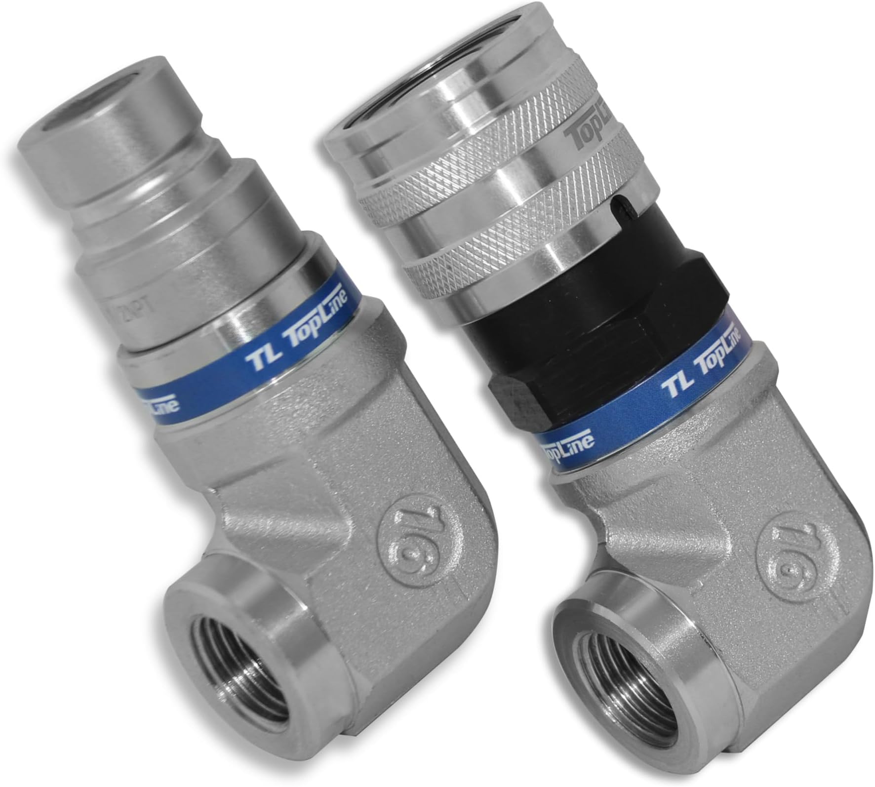 Amazon.com: Summit Hydraulics 90 Degree Flat Face Skid Steer Hydraulic ...