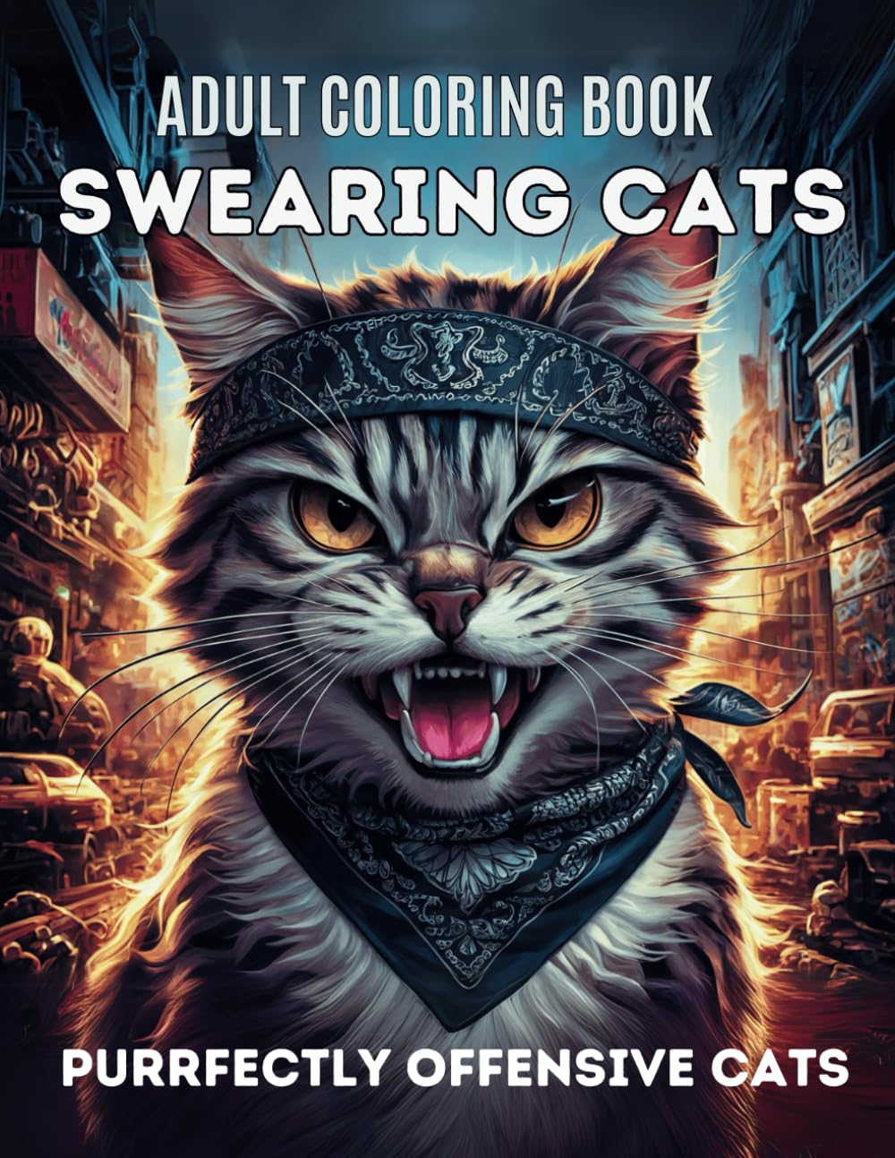 Amazon.com: Swearing Cats Coloring Book for Adults: Purrfectly ...