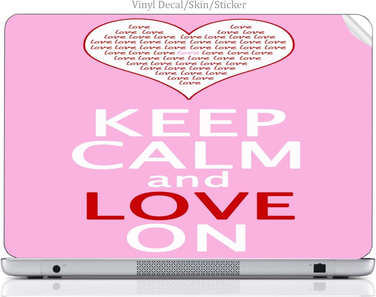 Amazon.com: Laptop Vinyl Decal Sticker Skin Print Keep Calm and Love On ...