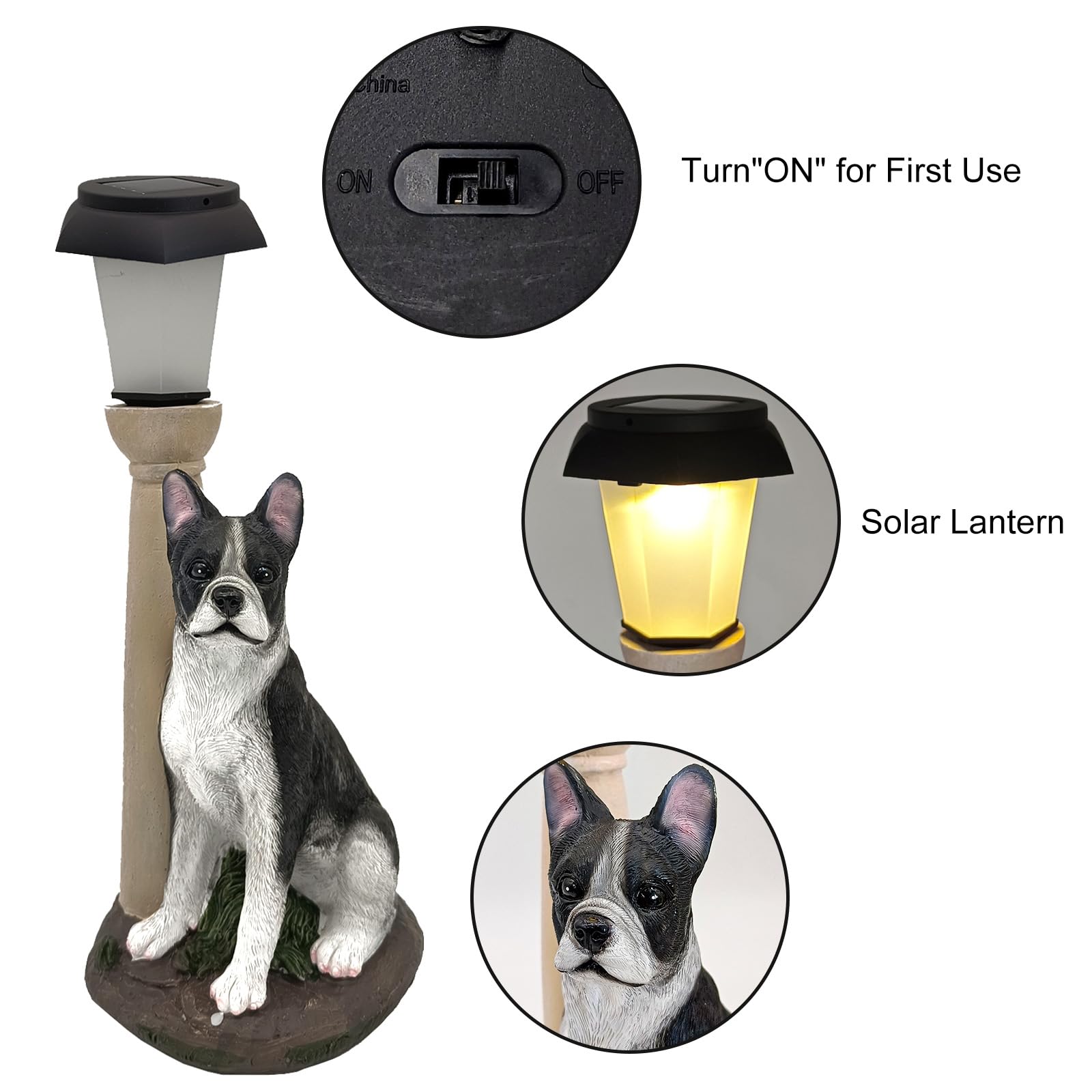Snapklik.com : Solar Dog Garden Statues