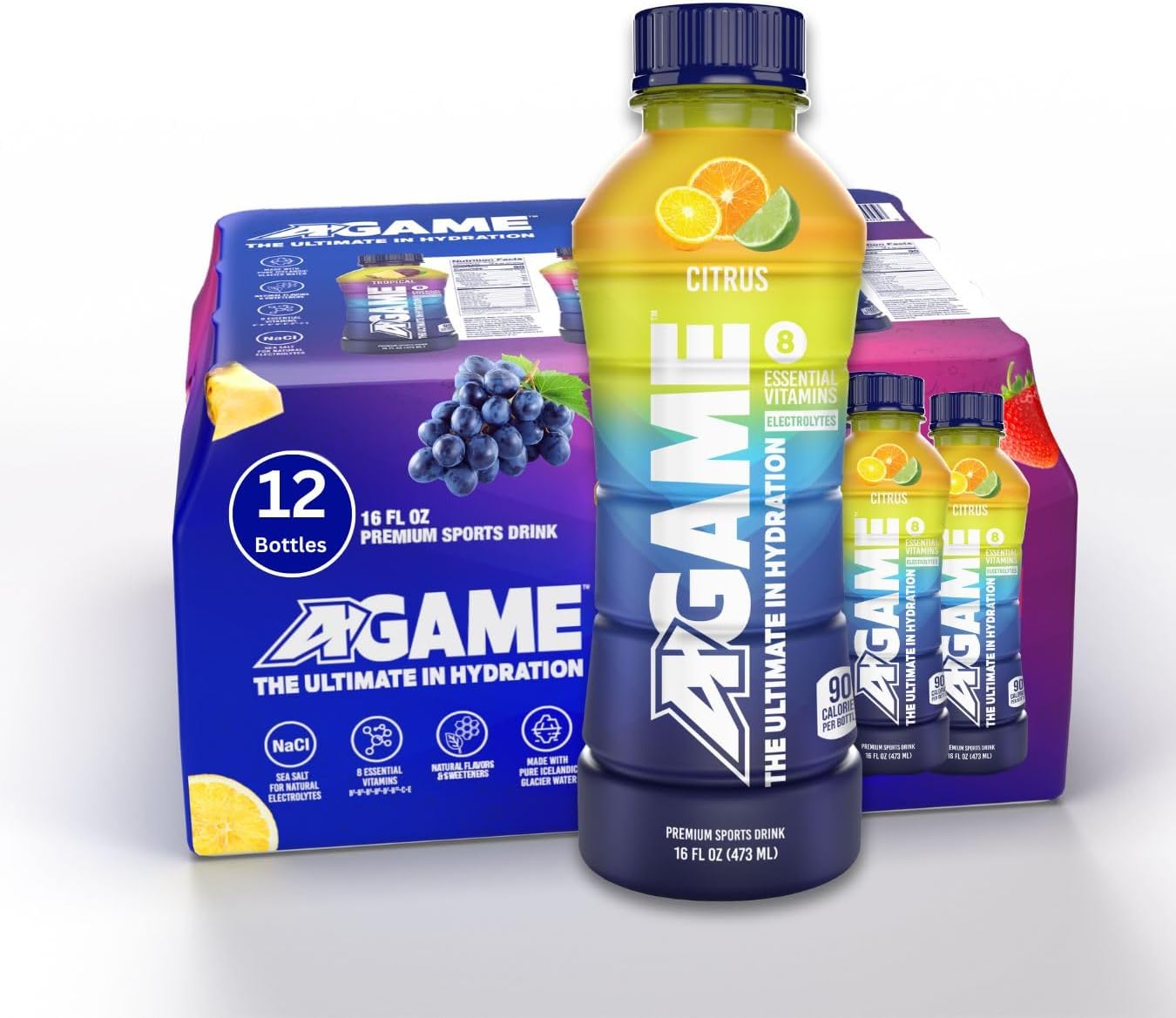 Amazon.com : A-GAME Sports Drink, Citrus, The Ultimate Hydration Sports ...