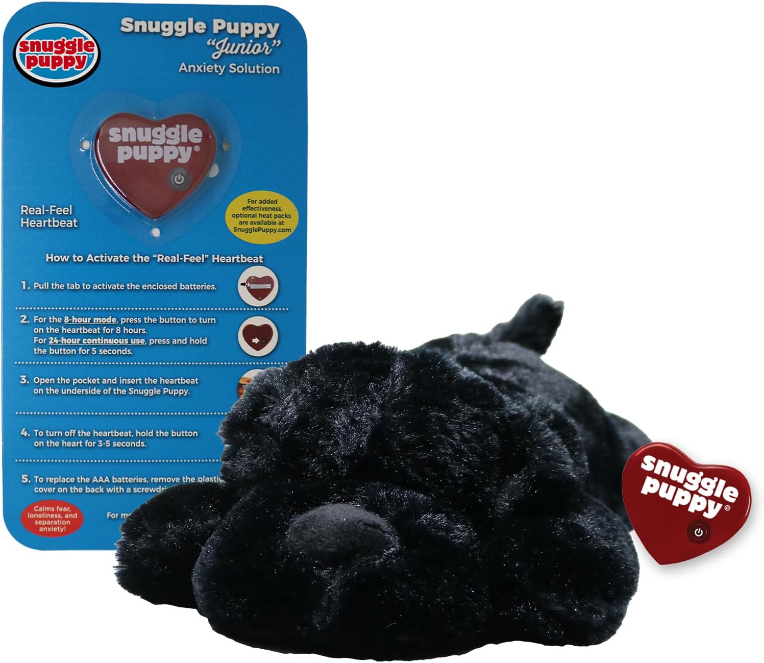 Pet Supplies : AFP Snuggle Bear Toy Pet Behavioral Aid Toy Warm Plush ...