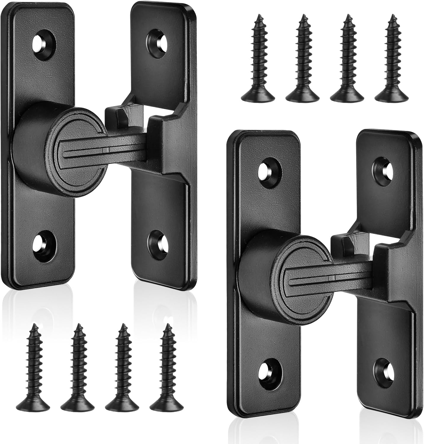 Amazon.com: Akamino 2 Set 90 Degree Barn Door Latch, Heavy Duty Sliding ...