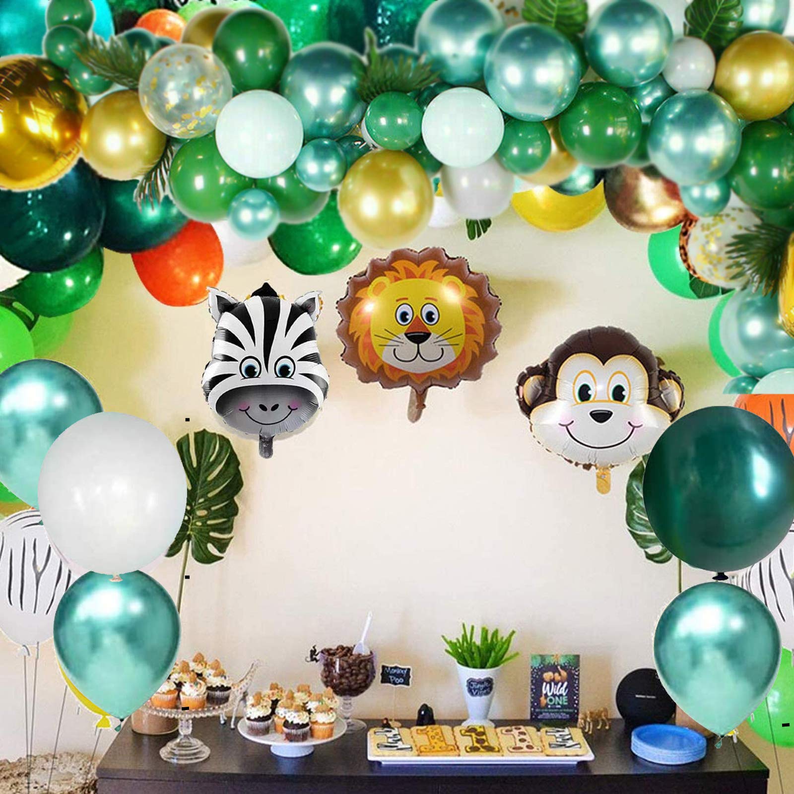 Snapklik.com : Jungle Party Decorations, 68 Pack Jungle Safari Birthday ...