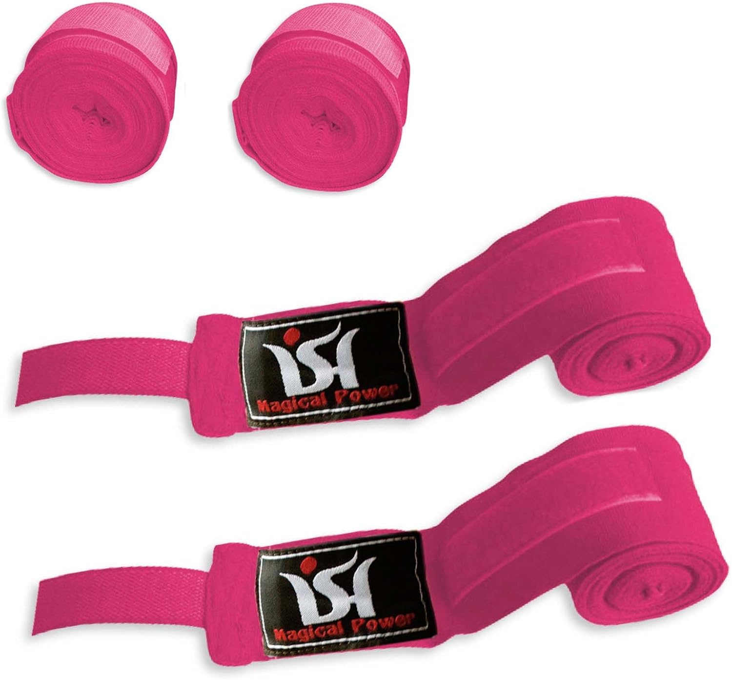 Amazon.com : ISH Sports Pink Hand Wraps Boxing Bandages MMA Hand Fist ...