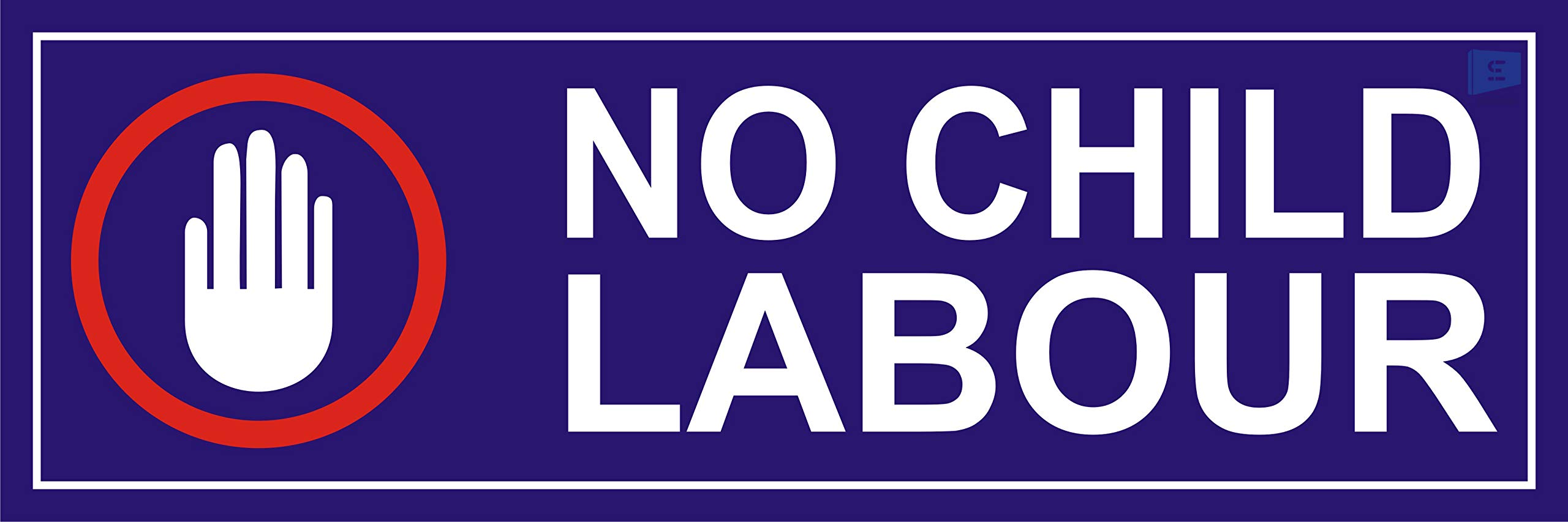 Buy SIGN EVER No Child Labour Sign Boards For Factory Restaurant Hotel ...