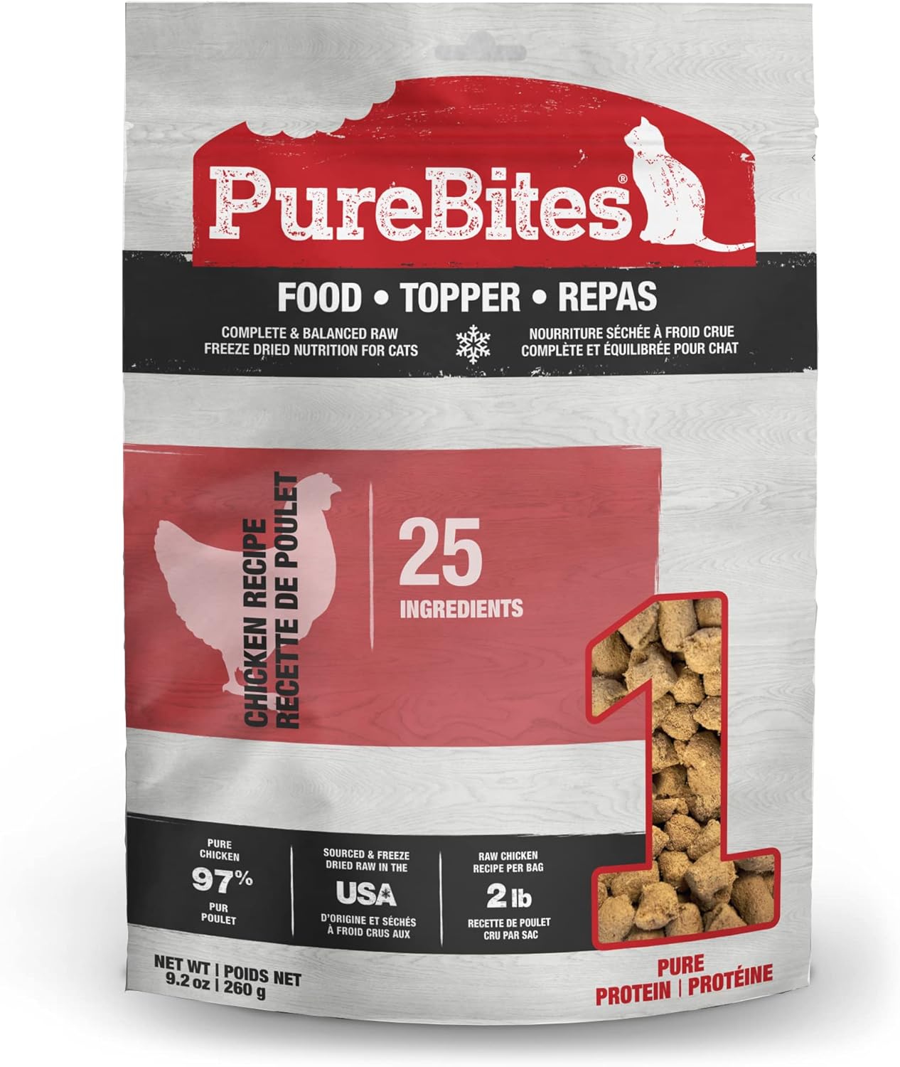 PureBites® Chicken Recipe Cat Food Topper 9.2oz | 260g - Value Size ...