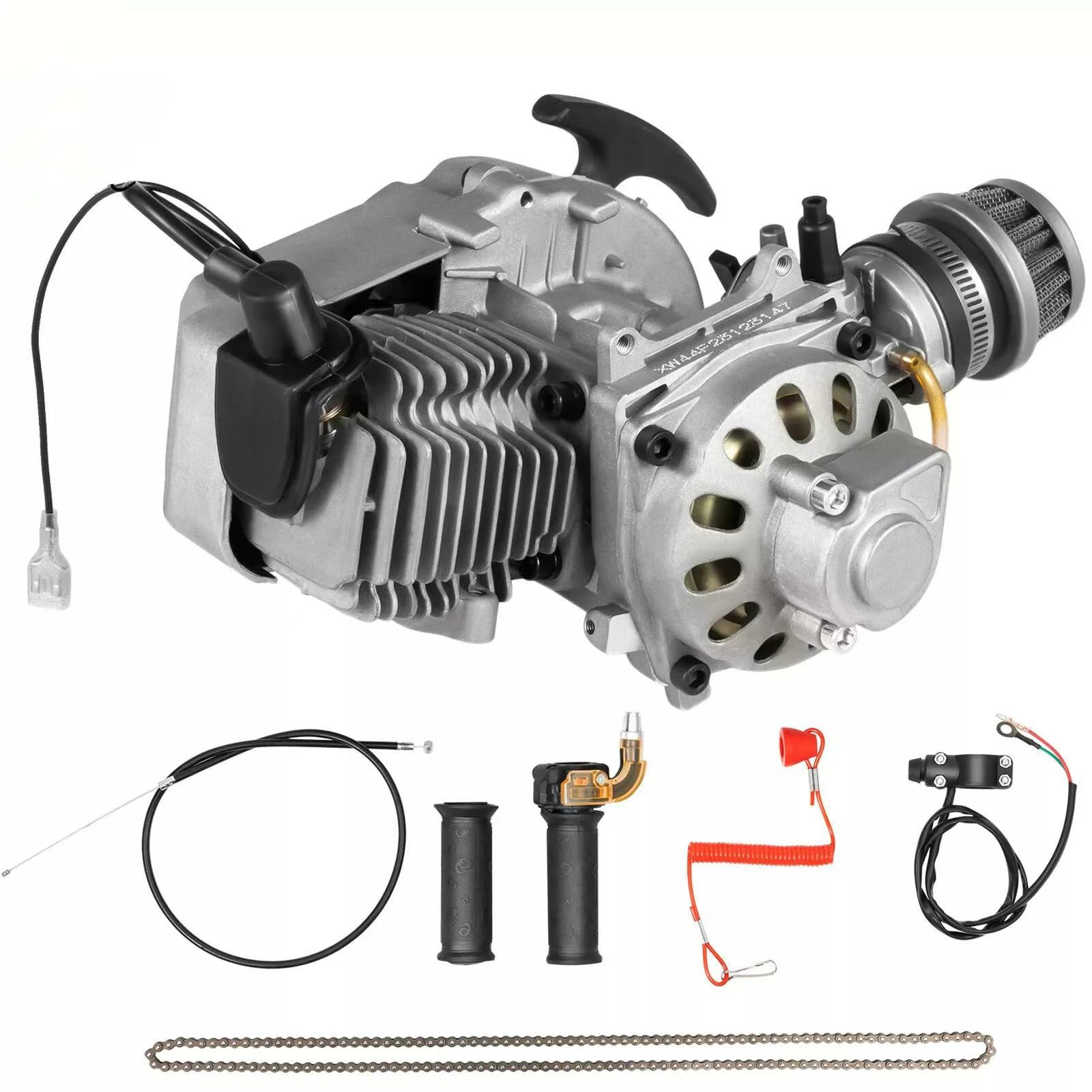 Amazon.com: RustyVioum 49cc 2-Stroke Engine Motor for Pocket Bike Mini ...
