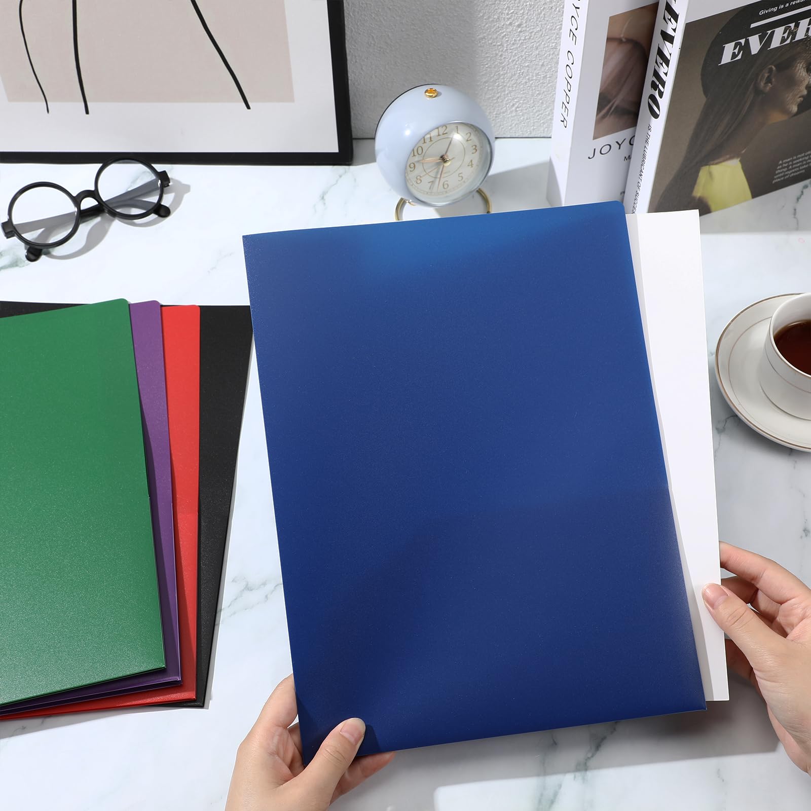 Snapklik.com : Patelai 50 Pack Pocket Folders Bulk 2 Pocket Heavy Duty ...