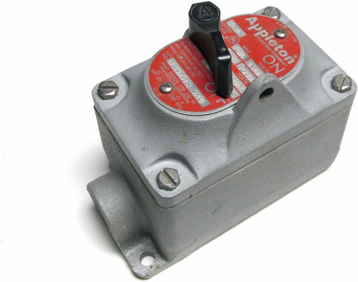 Amazon.com: APPLETON EFSC175F2 3/4 EXPL Proof Switch : Industrial ...