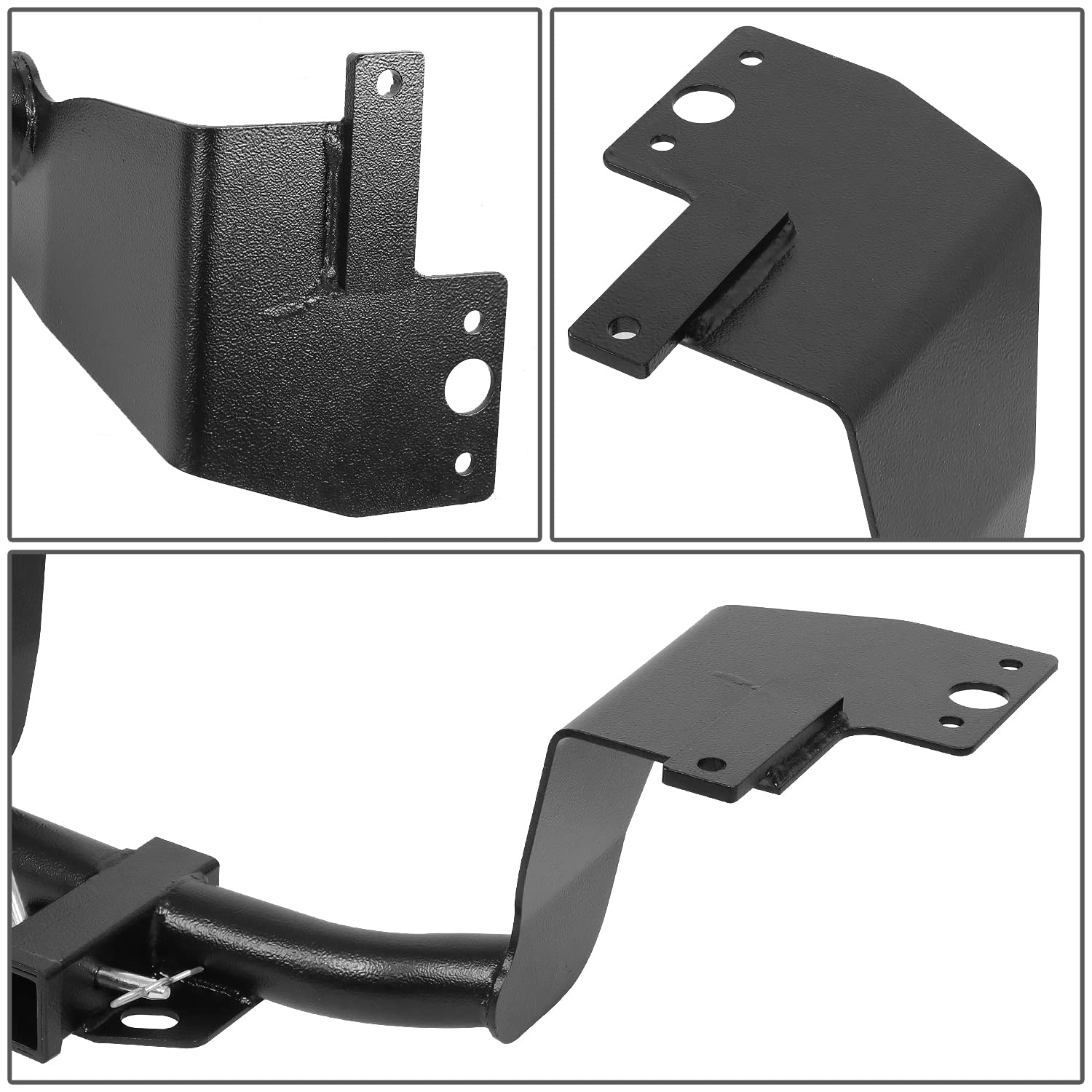 DNA Motoring TH-N-038 2'' Class 3 Steel Tow Hitch Receiver w/Hitch Lock ...