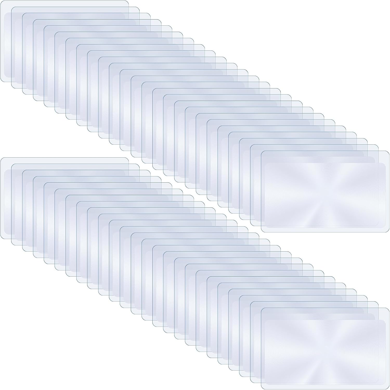 Amazon.com: HESTYA 50 Pcs 3X Fresnel Lens Bulk Credit Card Magnifier ...
