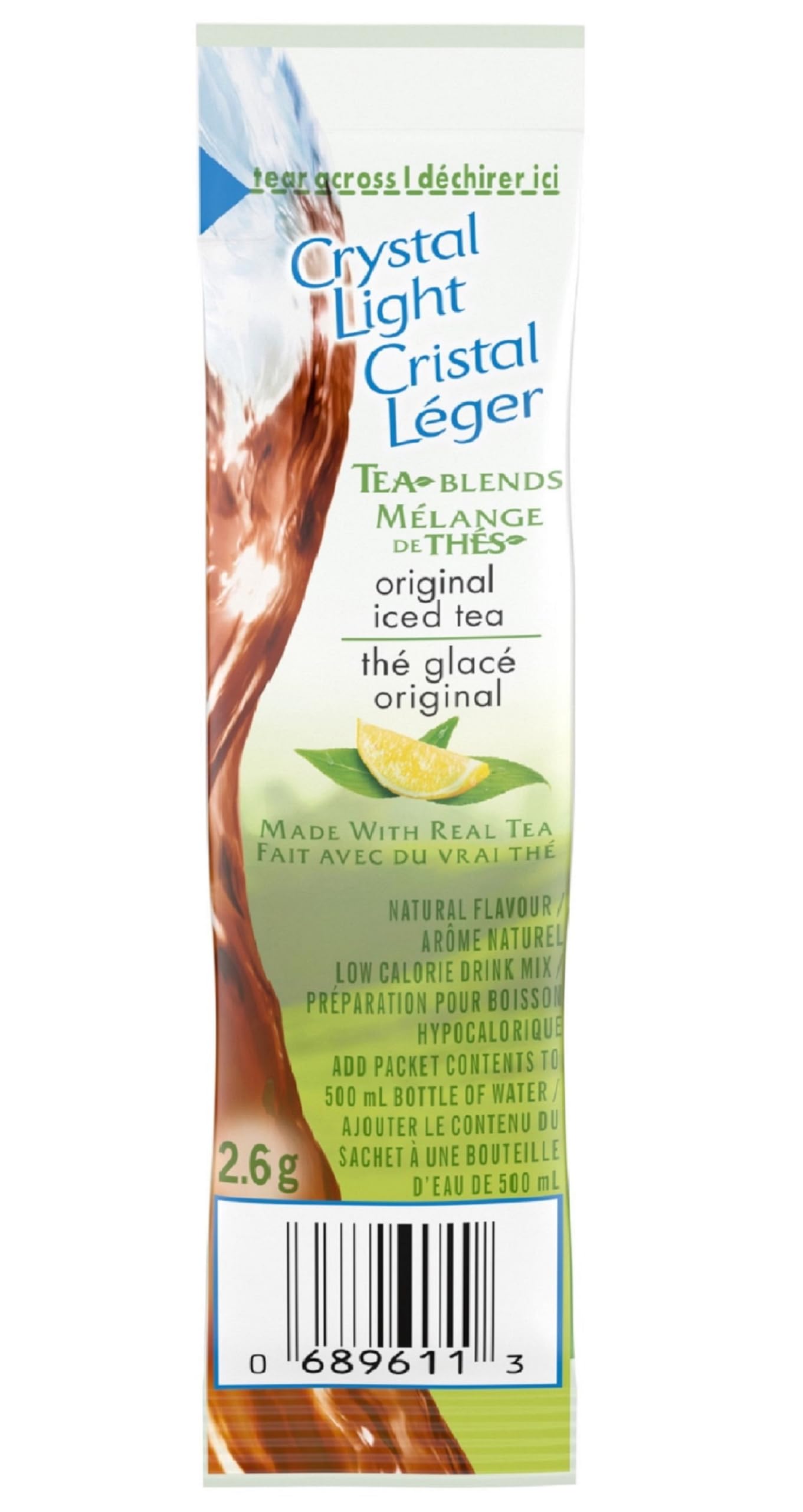 Crystal Light Iced Tea Drink Mix, 2.6 g, 12 Boxes of 10 Packets ...