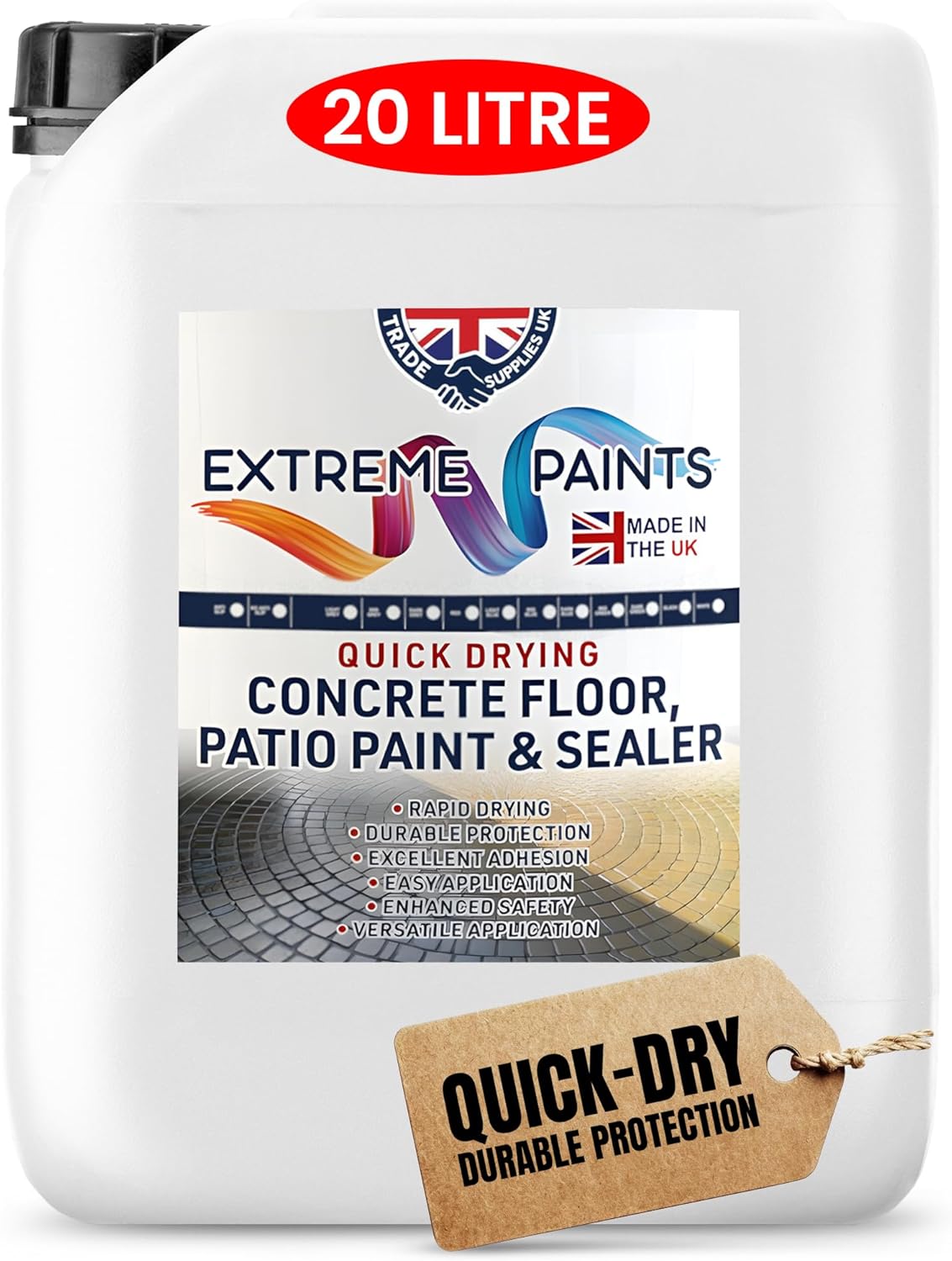 TRADE SUPPLIES UK - Extreme Quick Drying Concrete Floor, Patio Paint ...